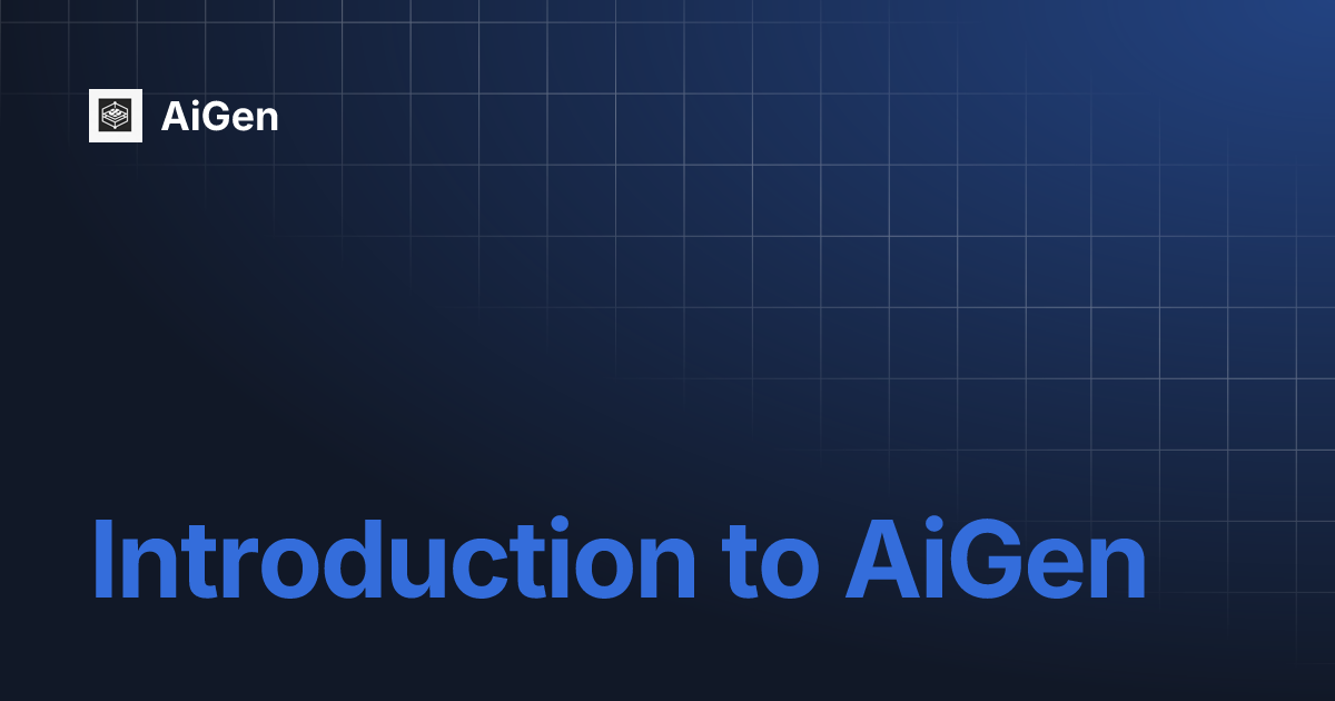 Introduction to AiGen | AiGen